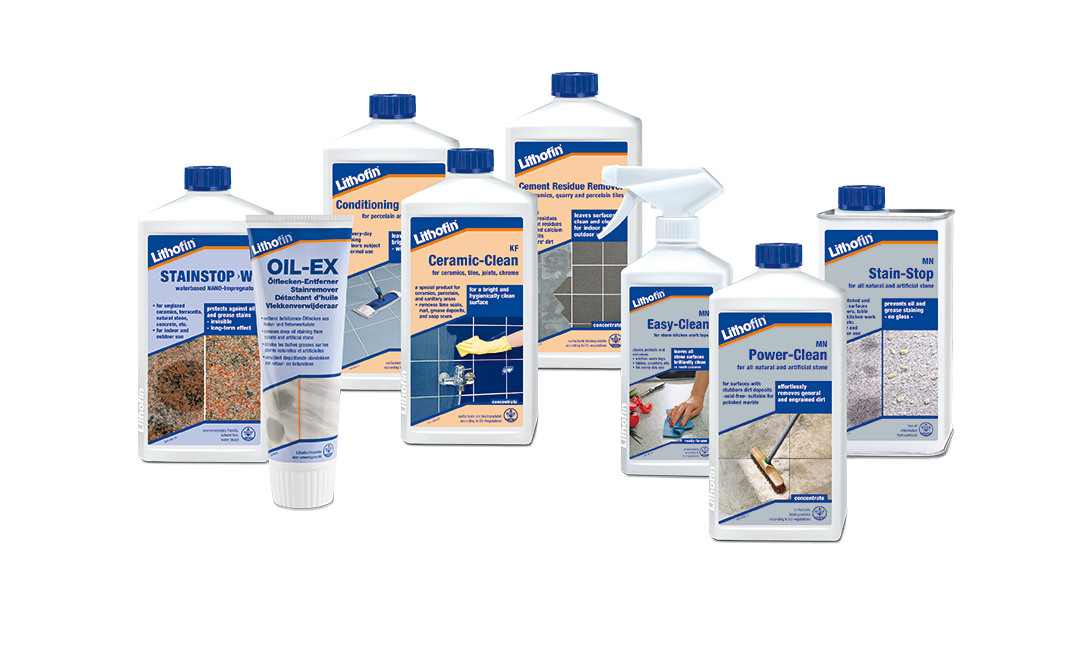 NATURAL STONE AND TILES cleaning protecting maintaining - Lithofin